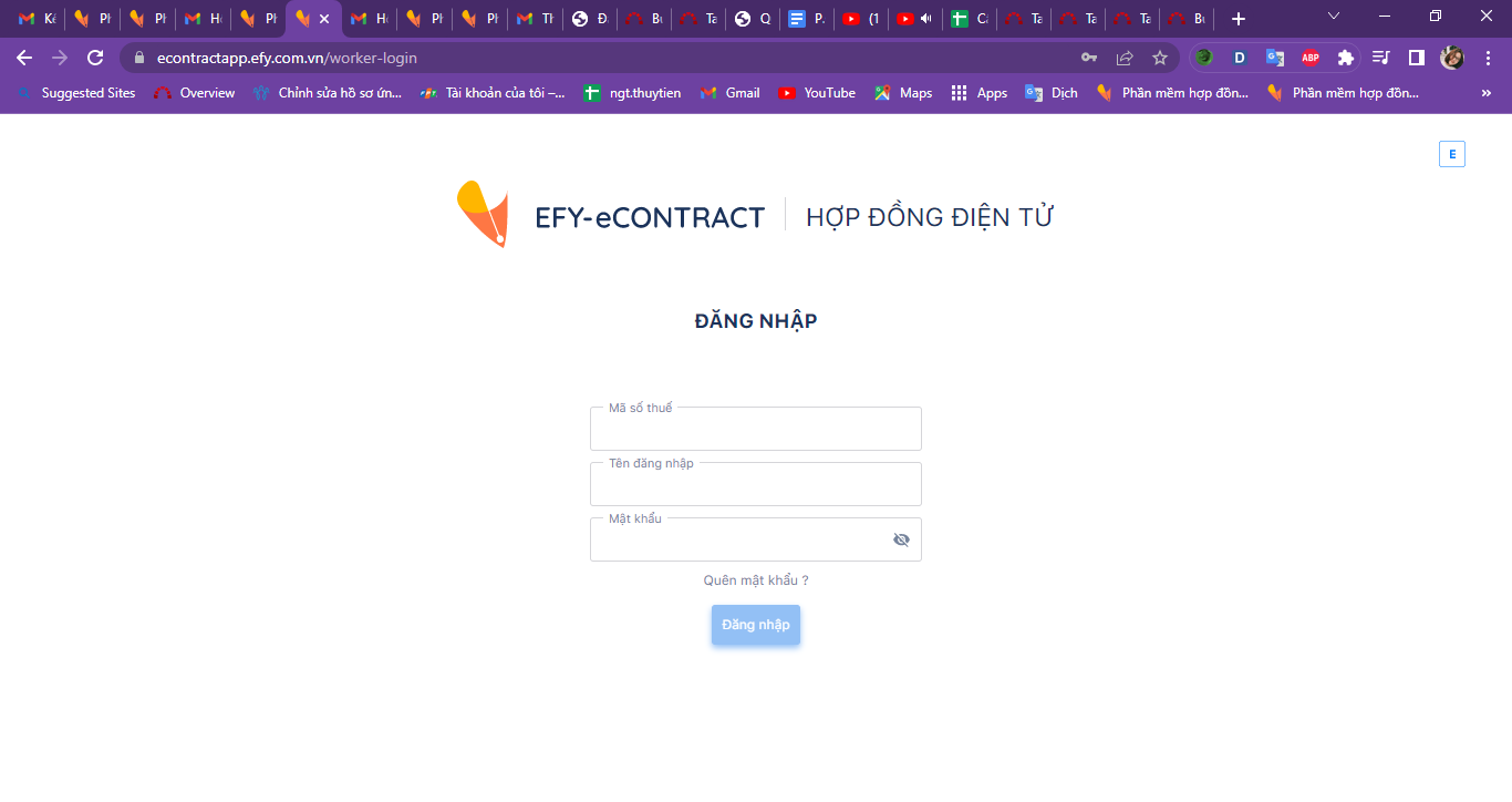 1. Nhập MST của đơn vị mà NLĐ đang ký hợp đồng 2. Nhập Tên đăng nhập ...